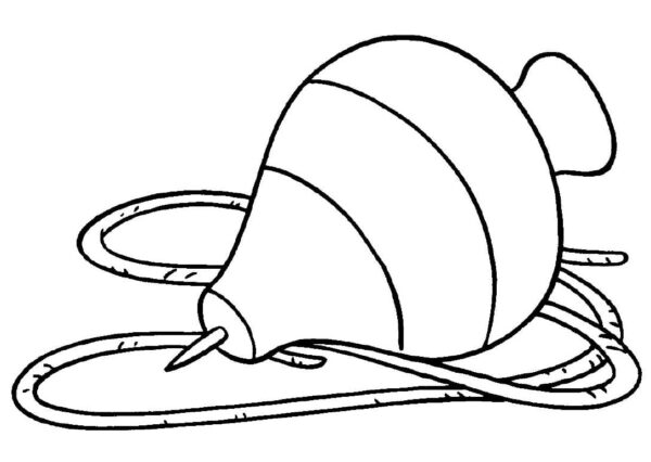 Desenhos de Pião para Imprimir e Colorir