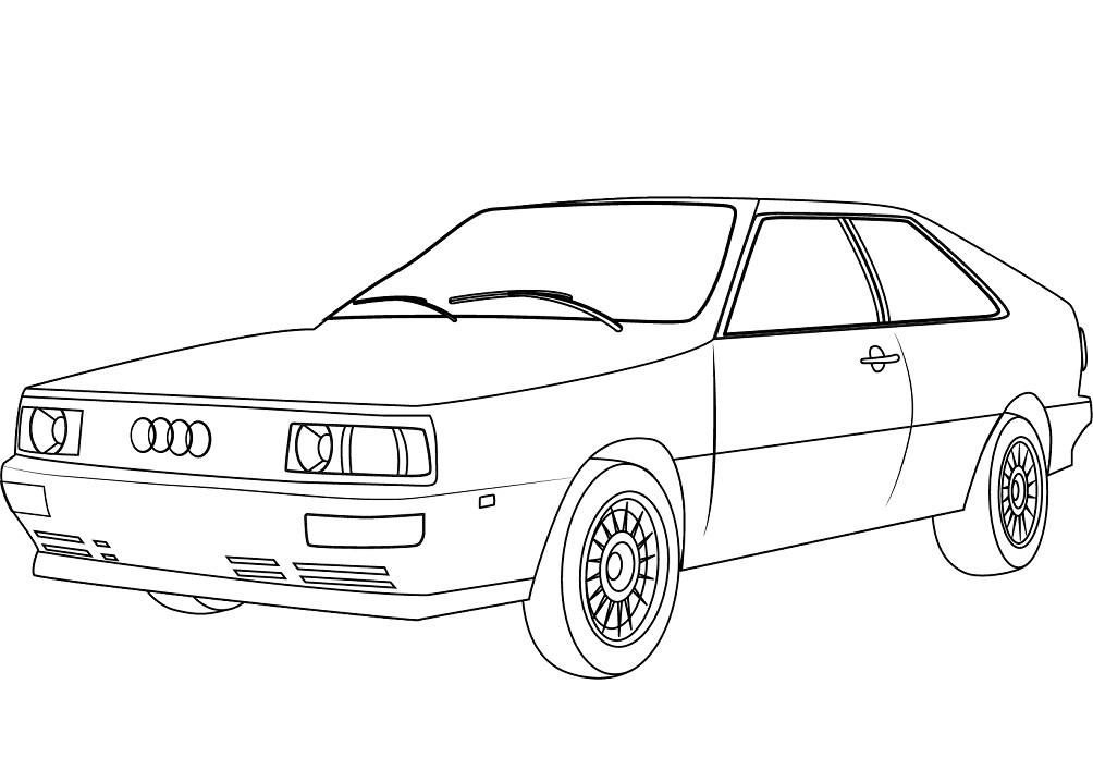 Desenhos de Carros Audi para Imprimir e Colorir