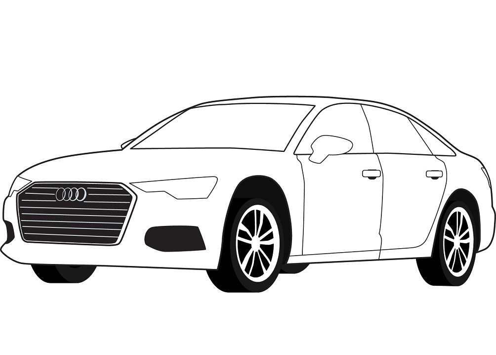 Desenhos de Carros Audi para Imprimir e Colorir