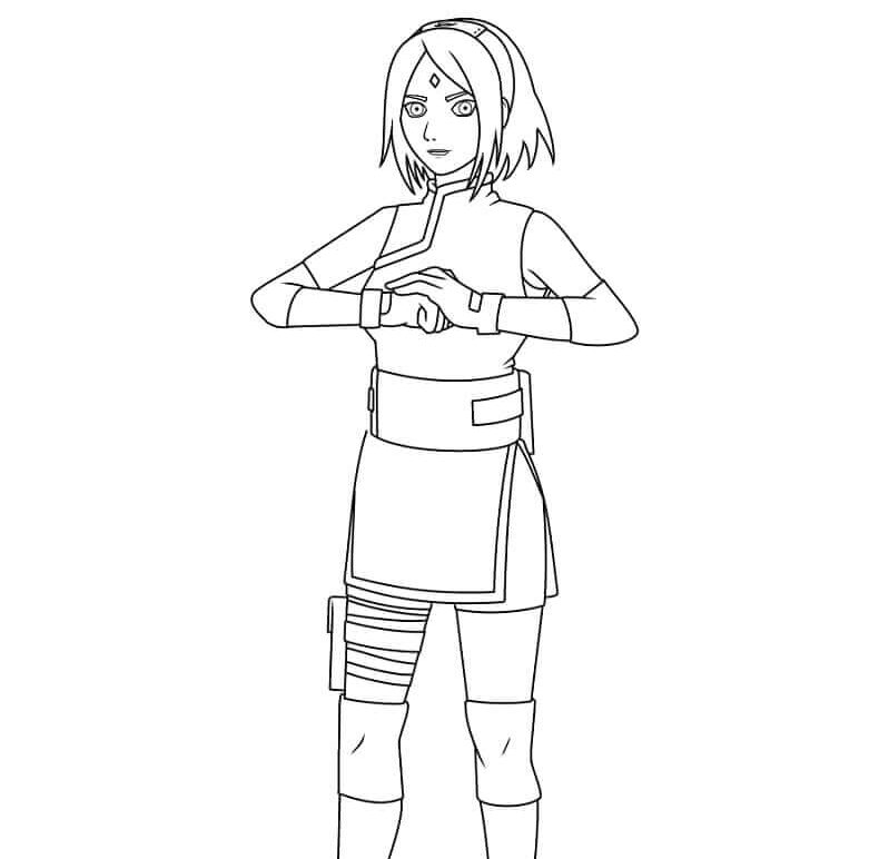 Desenhos de Sakura Haruno para Imprimir e Colorir