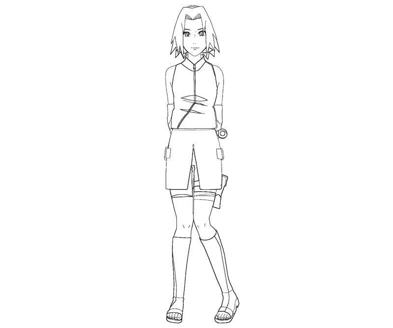 Desenhos de Sakura Haruno para Imprimir e Colorir