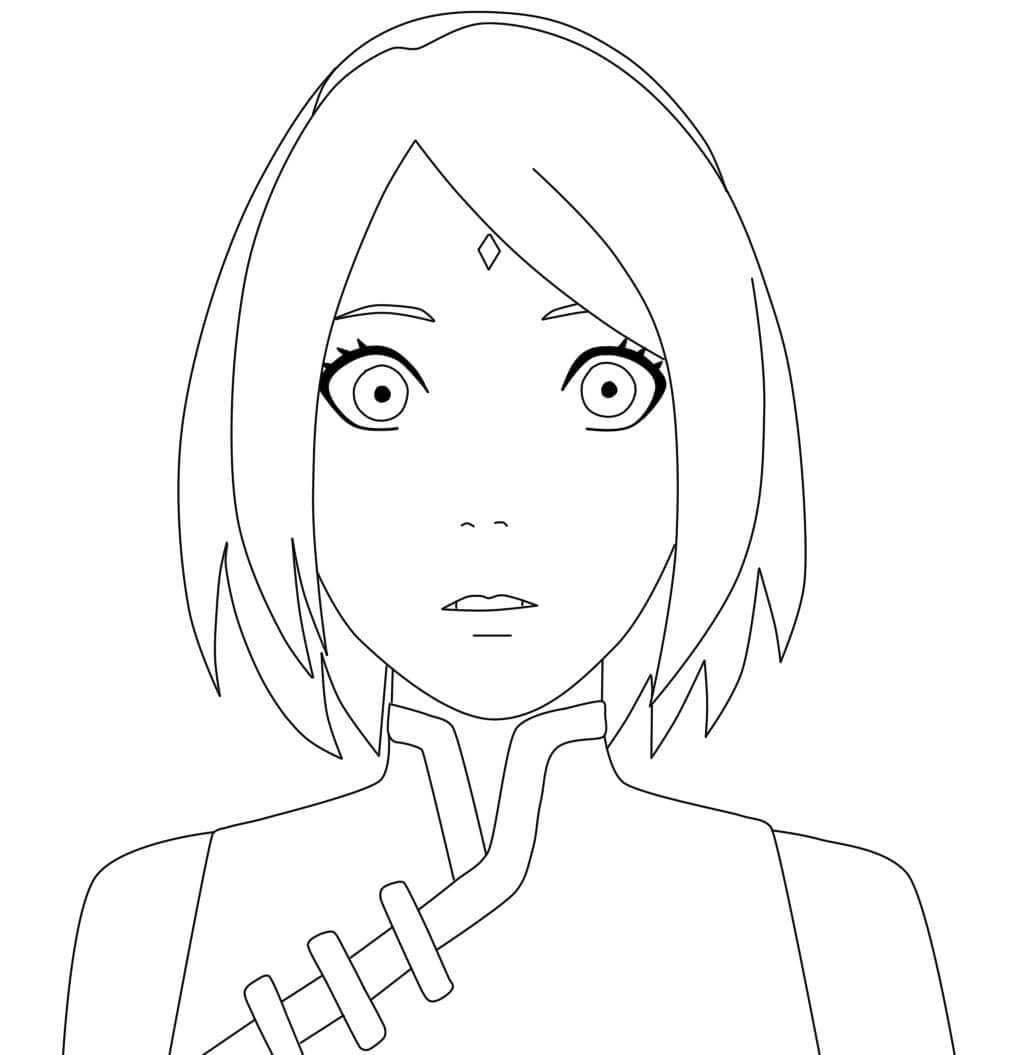 Desenhos de Sakura Haruno para Imprimir e Colorir
